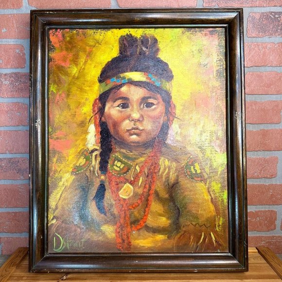 Unique Vintage | Wall Decor | Cherokee Artist Dorothy M Strait Original ...